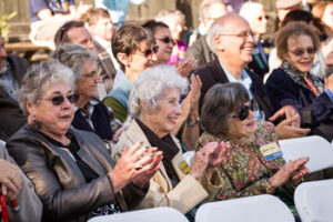 Celebrating a milestone: distinguished crowd gathers at Founders Rock ...